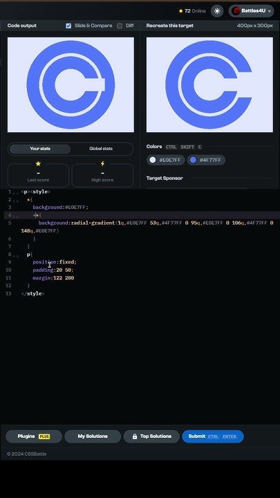 4 12 2024 Css Battle Daily Challenge Solution 100 Match Html