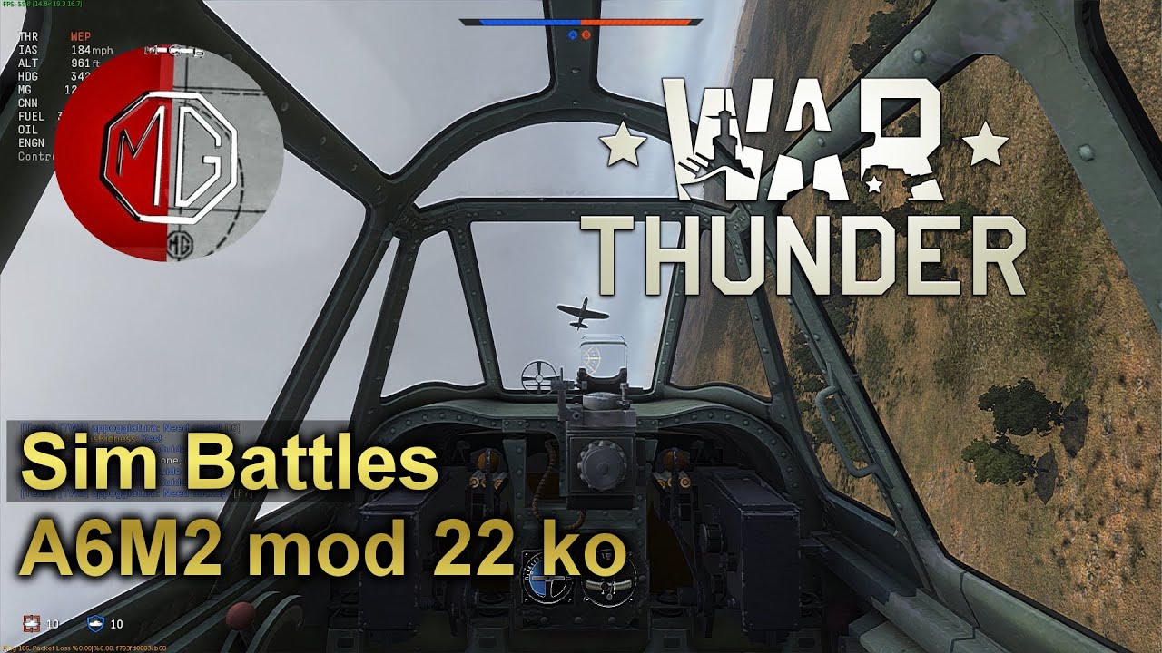 War Thunder Simulator Battles - A6M3 mod 22 ko - YouTube