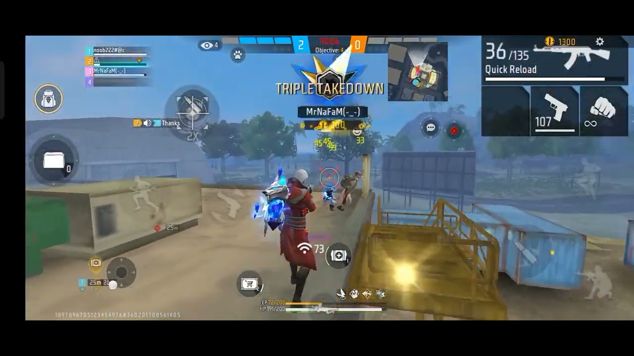 Cs-Rank 🤯 gameplay 4-0 escort with random players//#freefire // its ...