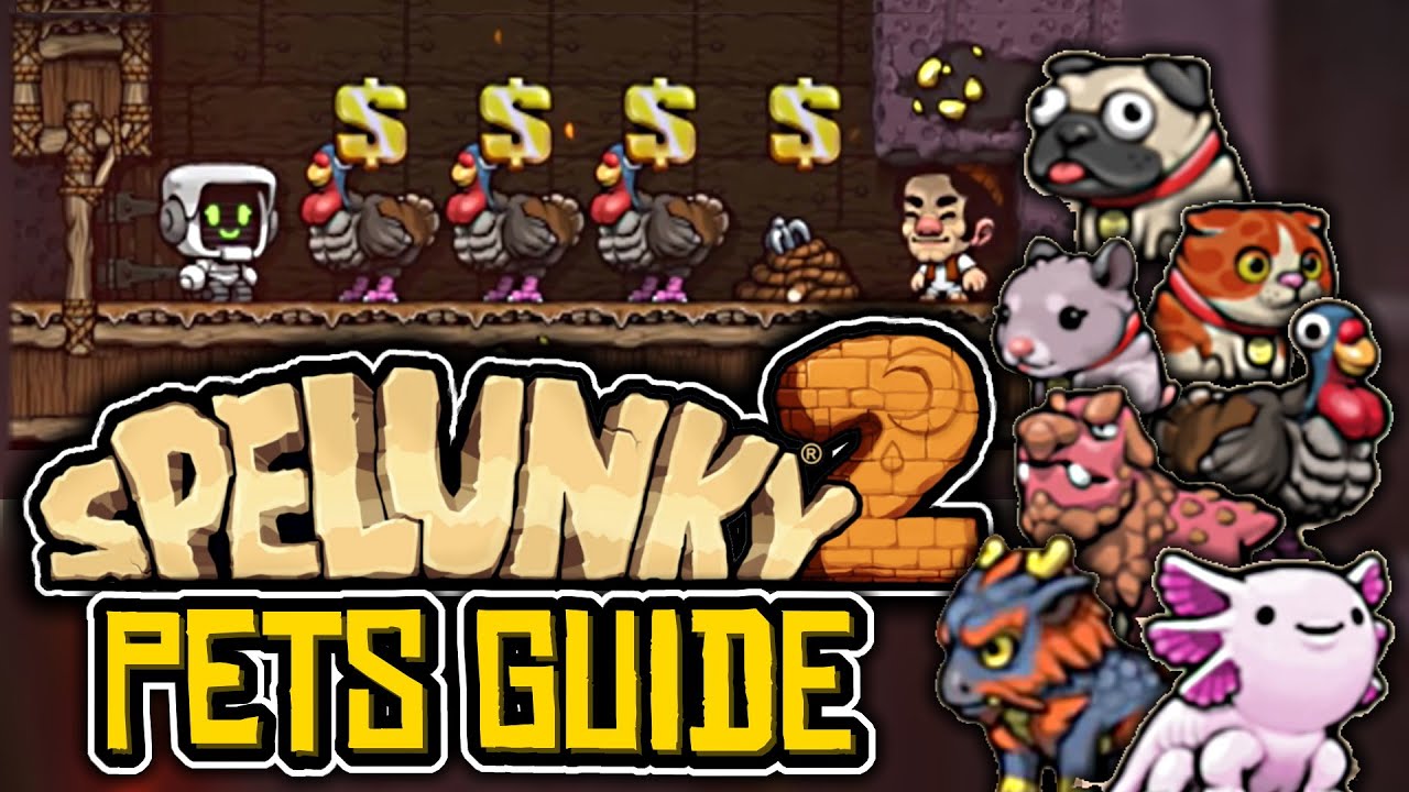 PETS and MOUNTS in Spelunky 2 EXPLAINED - YouTube