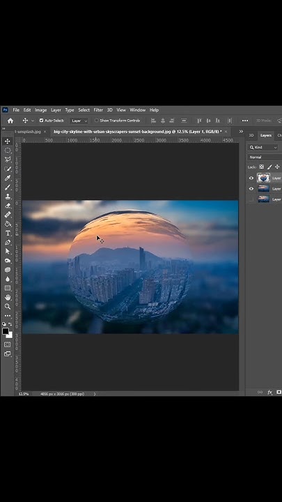 Create Spherize Image in PHOTOSHOP - YouTube