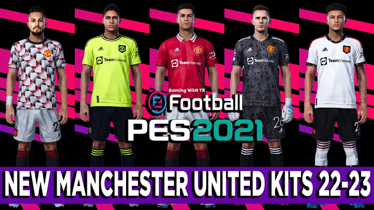 PES 2021 NEW MANCHESTER UNITED KITS 22-23 - YouTube