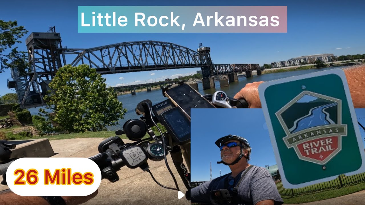 Arkansas River Trail in Little Rock (The Big Dam Bridge)- June 27, 2024 ...
