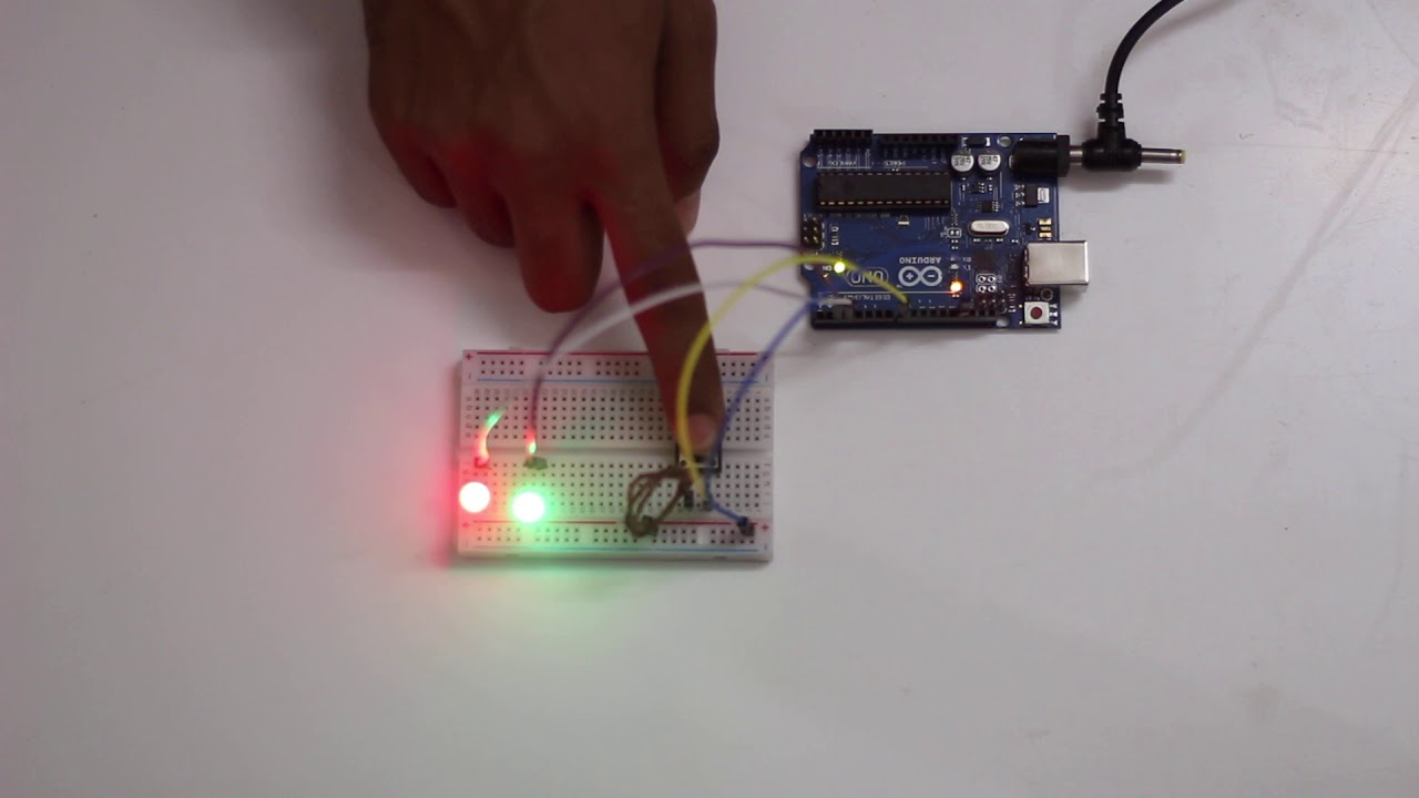 Interface a LEDs of different colors and Pushbutton to Arduino - YouTube