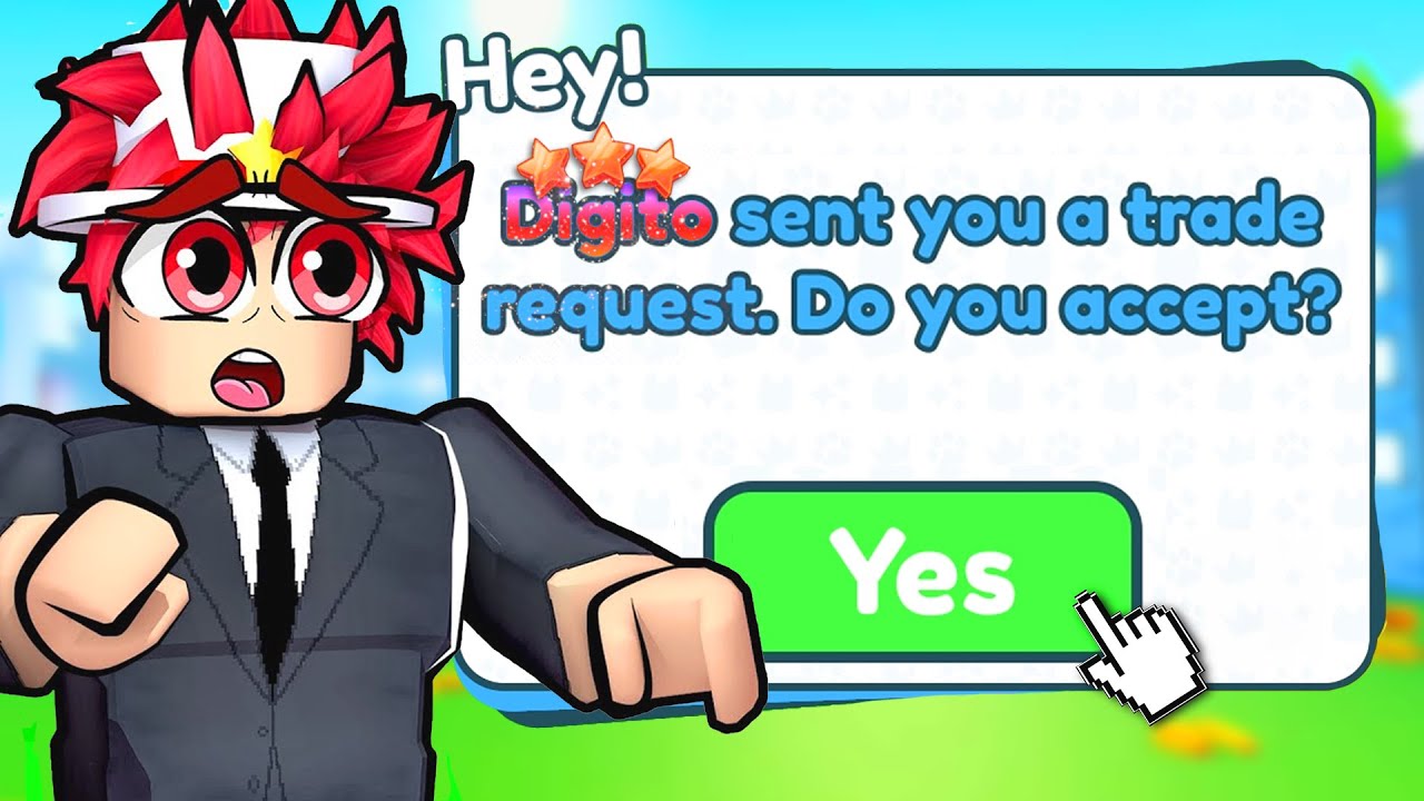 So, Digito Sent Me a Trade Request In Pet Simulator X But Then.. - YouTube
