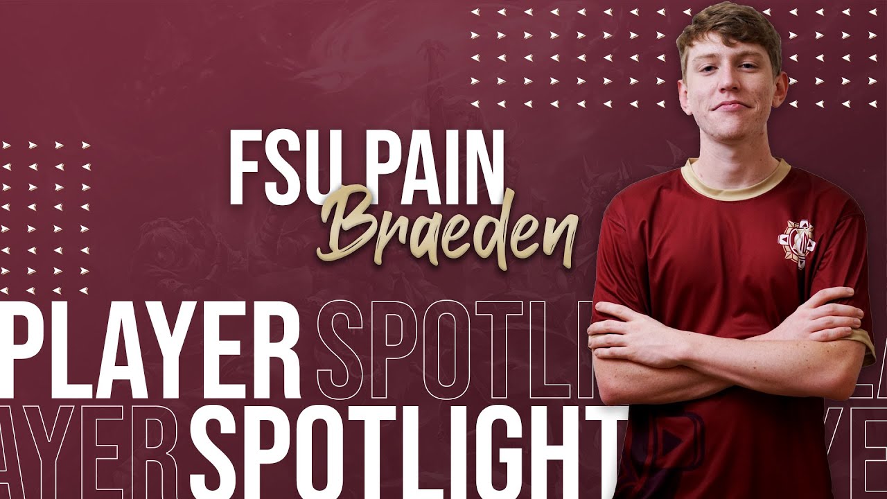 FSU Esports: Player Spotlight | Braeden "FSU Pain" - YouTube