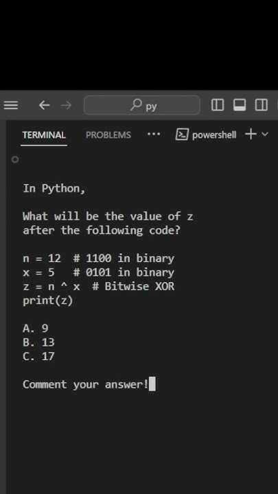 Python Quiz 48 Learningpython Pythonoperators Youtube