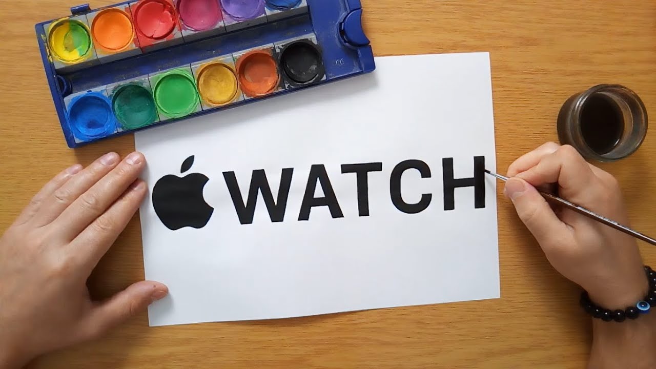 How to draw the Apple WATCH logo - YouTube