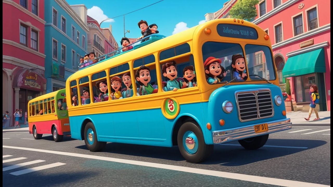 The Wheels on the Bus | Classic Nursery Rhyme for Kids | Sing-Along ...