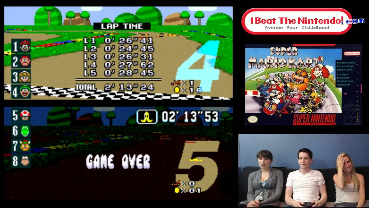 2 Player Night: Super Mario Kart (SNES) - Full Broadcast - YouTube