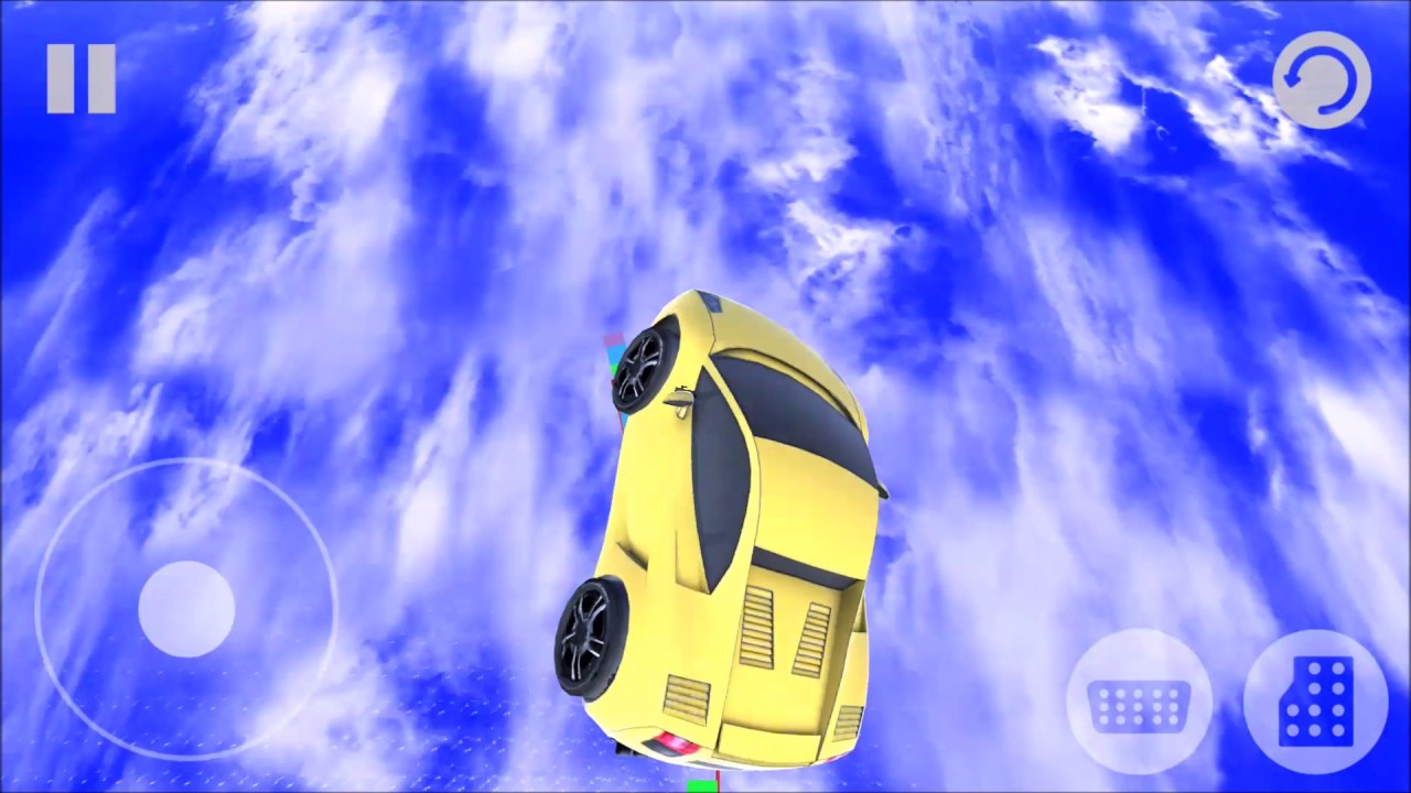 Low Gravity Lamborghini Stunt Racing Physic Simulation - YouTube