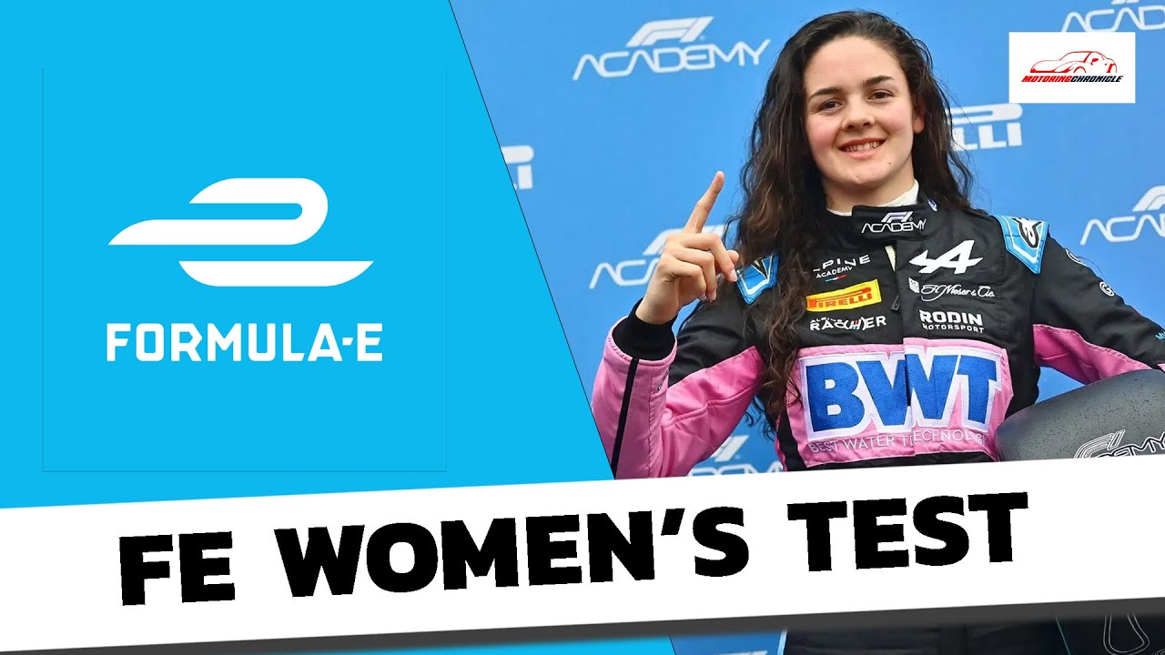 Formula E Women's Test 2024 - Abbi Pulling Tops All-Female Test - YouTube