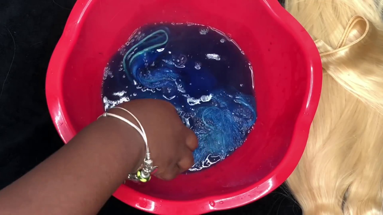 How to color your hair perfectly at home in 5 minutes WATER COLOR - YouTube