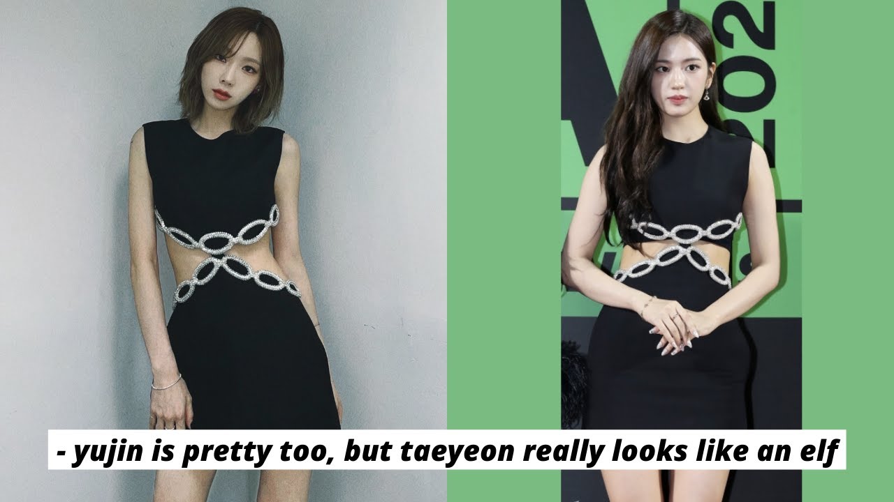 Netizens React to Taeyeon and IVE's An Yujin Wearing the Same Dress ...