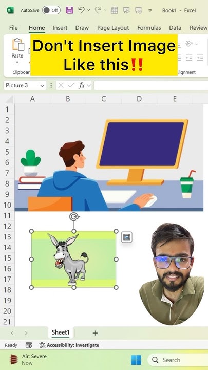 Don T Insert Image In Excel‼️instead Use Amazing Trick Exceltips Exceltricks Ytshorts Shorts