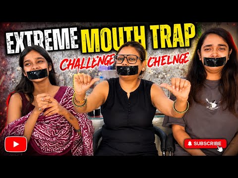Extreme Mouth Trap Challenge 👍| Cover Your Mouth With 10 Layers of Tape😎 #challenge #dailyvlog 
