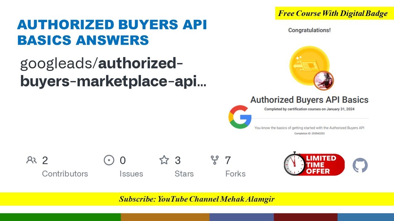 Authorized Buyers API Basics Answers 2024 - YouTube