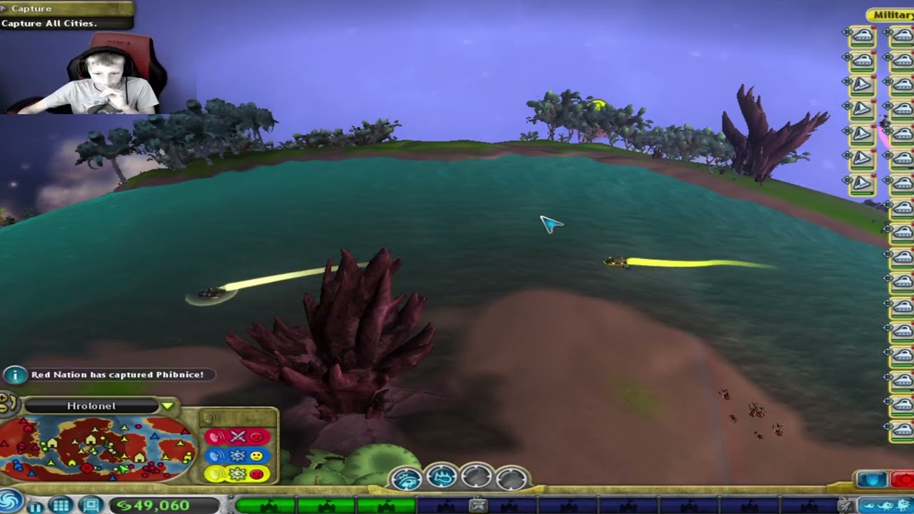 Spore Episode 11 Civilization Mode Heavy fighting Taking over Bases ...