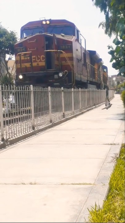 Train #ge EX CSX #7374 and EX UP #9487 in South america #fcca #train #gelocomotive #railway ...