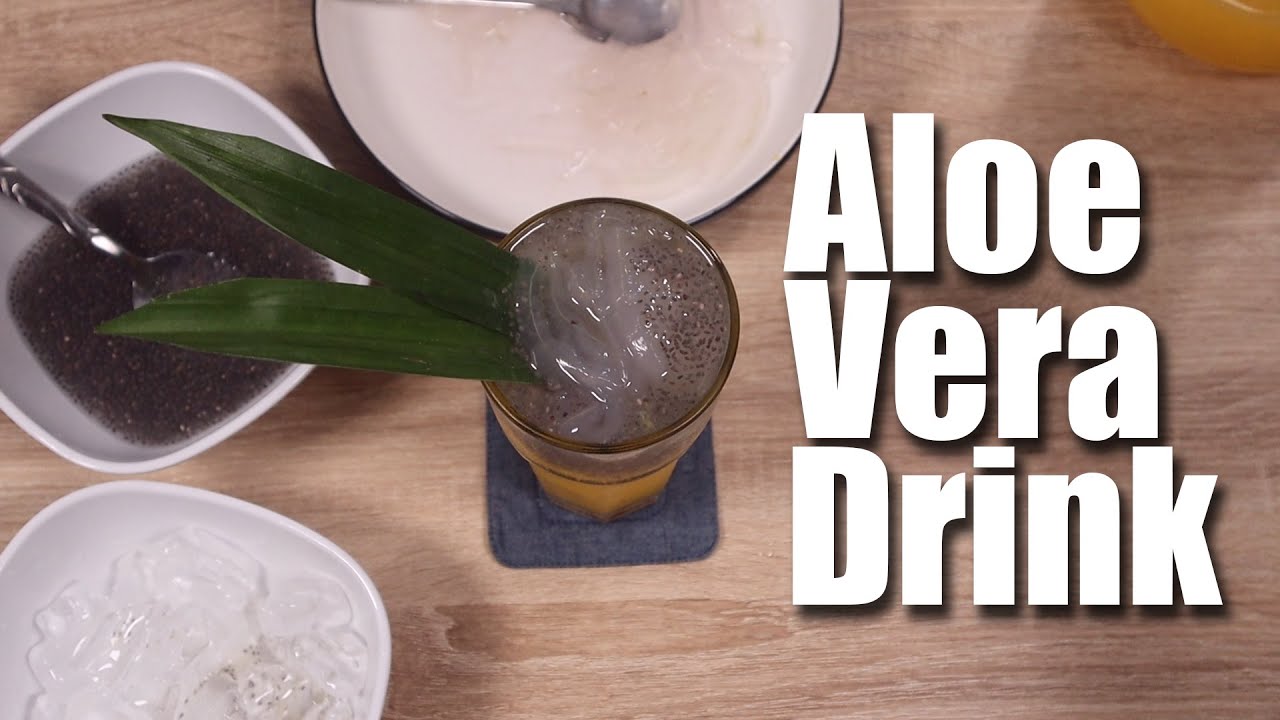 Soothing and relaxing drink - how to make orange aloe vera chia seed ...