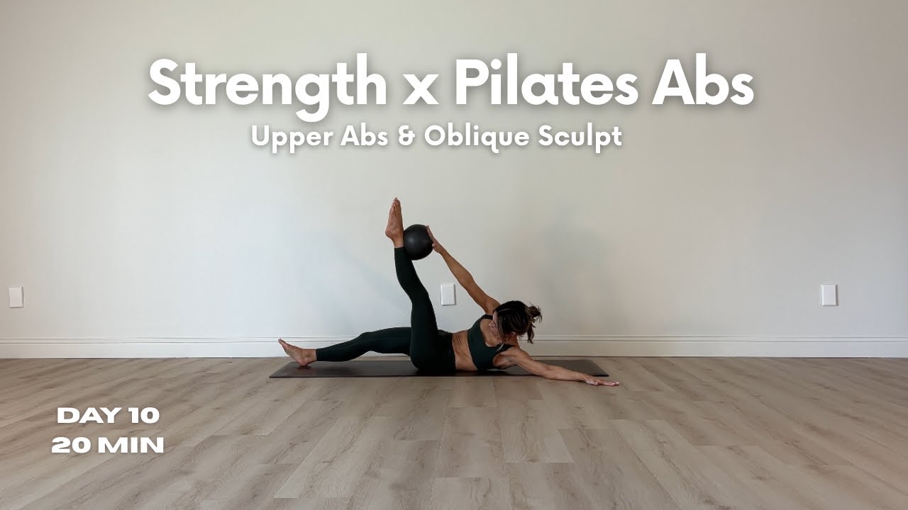 Day 10 | 20 Min Upper Abs & Oblique Sculpt Flow | 14 Day Abs Challenge ...