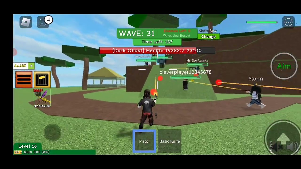 Roblox Zombie Attack Wave 30-32 - YouTube