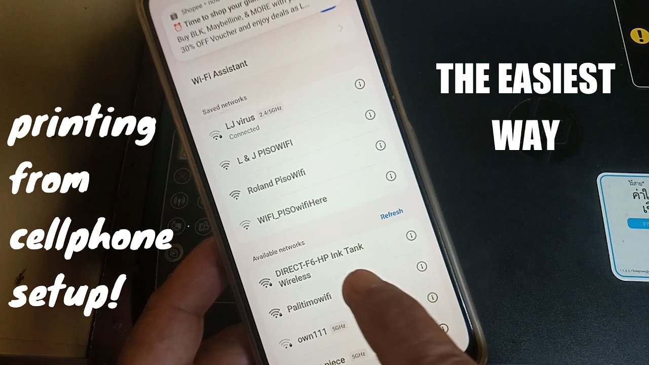 PAANO MAG PRINT FROM CELLPHONE TO HP PRINTER (WIRELESS PRINTING) - YouTube