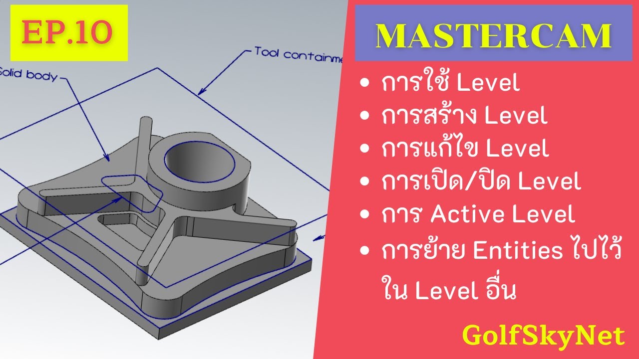 MASTERCAM 2021 - Create Levels - YouTube