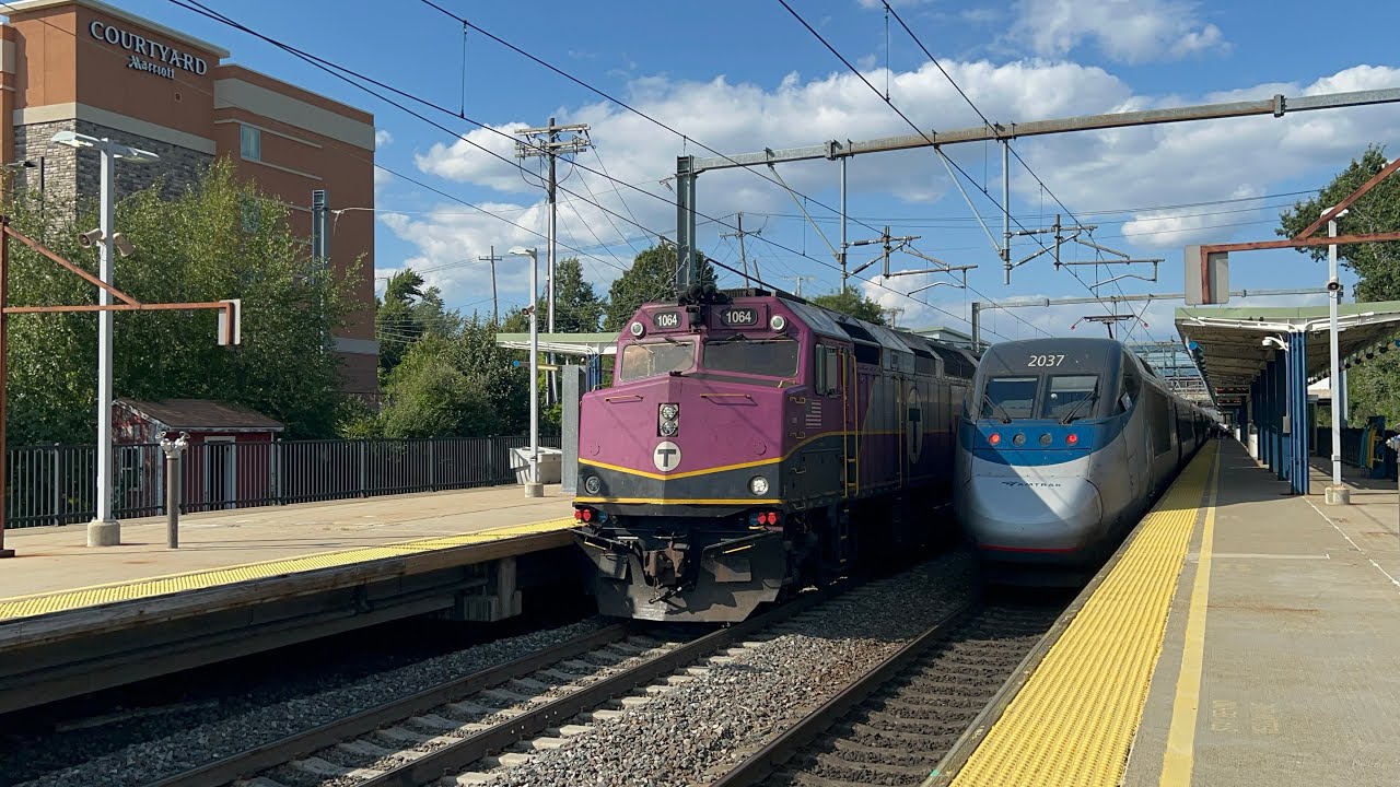 Train meets and more at Route 128 Station! 8-23-24 - YouTube