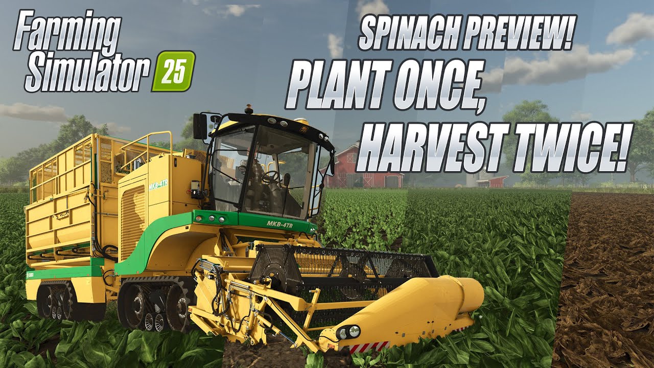 Farming Simulator 25 Preview: Spinach (New Crop) - YouTube
