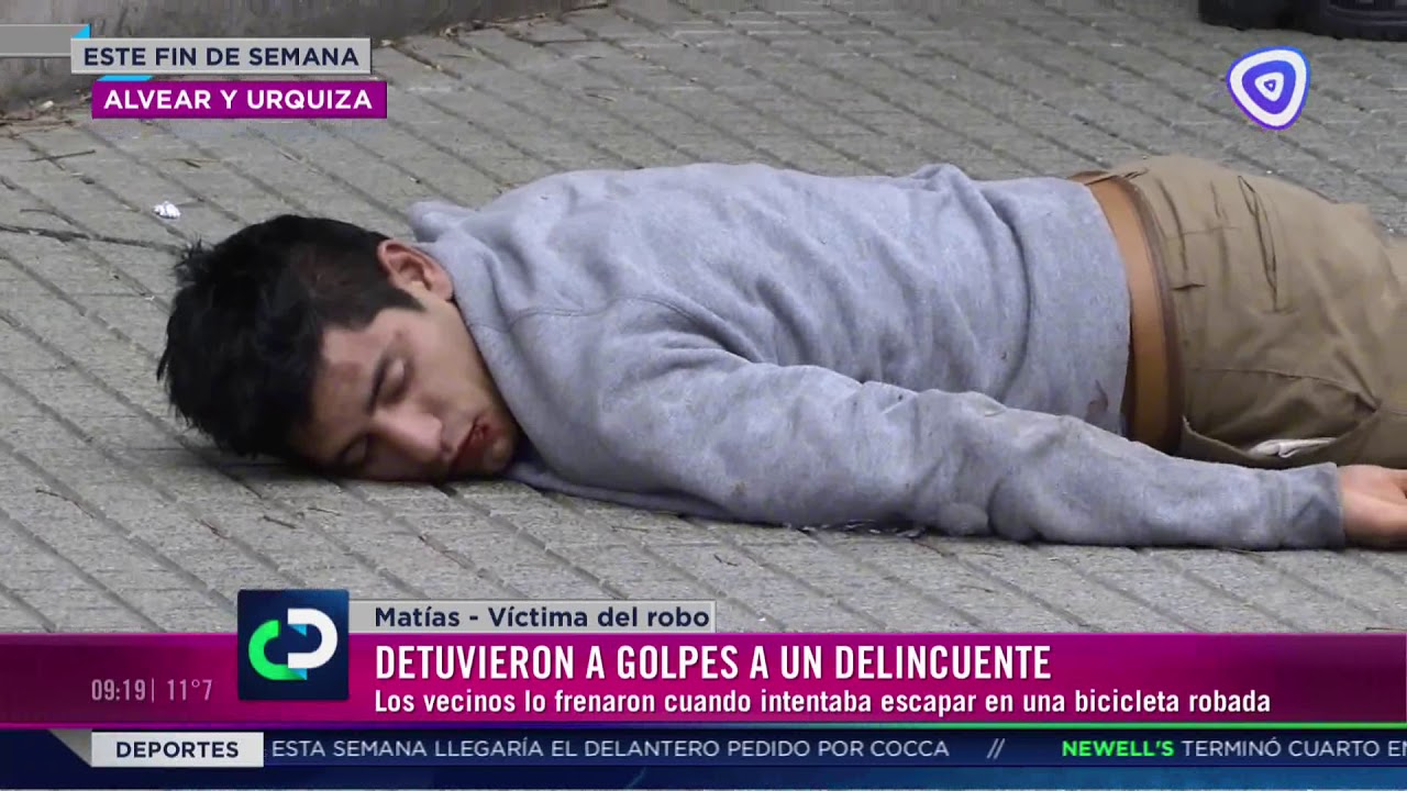 Detuvieron A Golpes A Un Delincuente Youtube