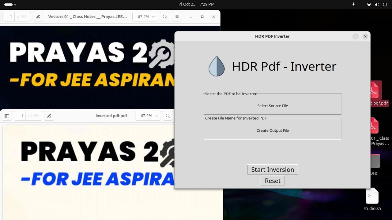 PDF Inverter App using python tkinter - YouTube