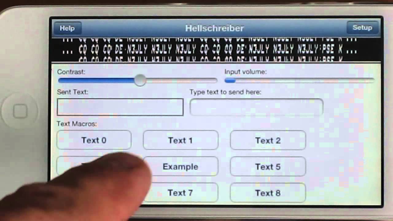 Feld Hellschreiber iPhone App - YouTube
