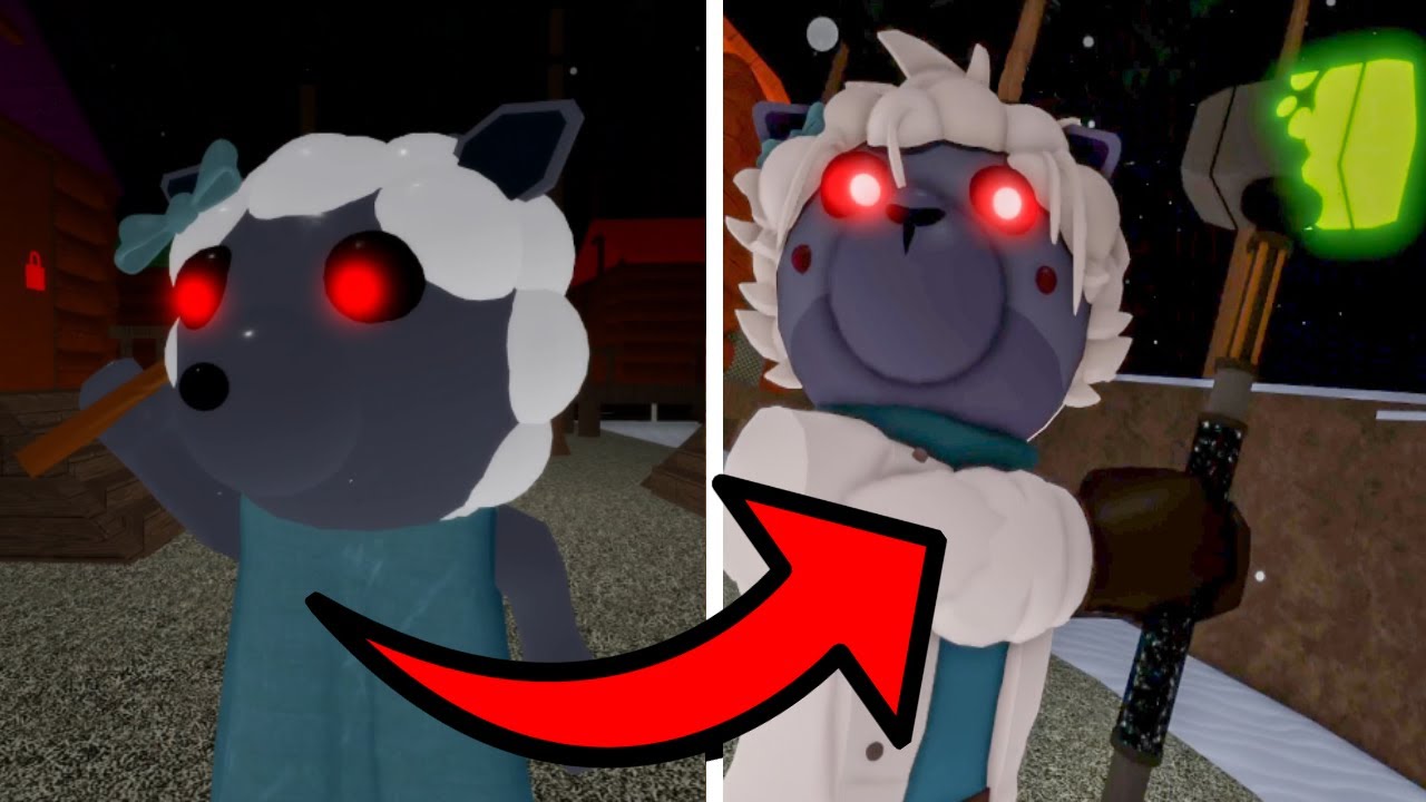 Piggy Sheepy vs Sheepy Scientist Jumpscare - YouTube