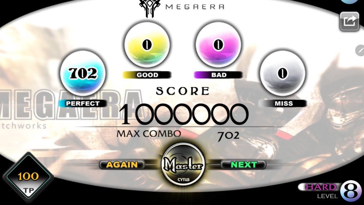 [Cytus] Megaera [Hard] TP100 (One hand) - YouTube