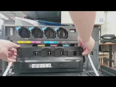 [미놀타, 신도리코] D410/D420/BHC224/BHC225 폐토너통 교체 방법. - YouTube