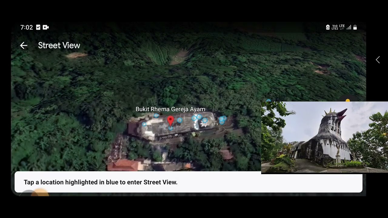 bukit Rhema Gereja Ayam google earth map shorts #earth #views # ...