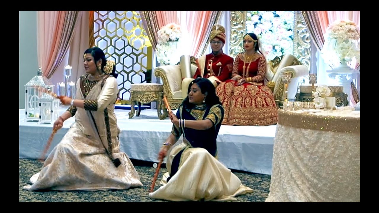 Dandiya/Stick Dance for Wedding Reception - YouTube