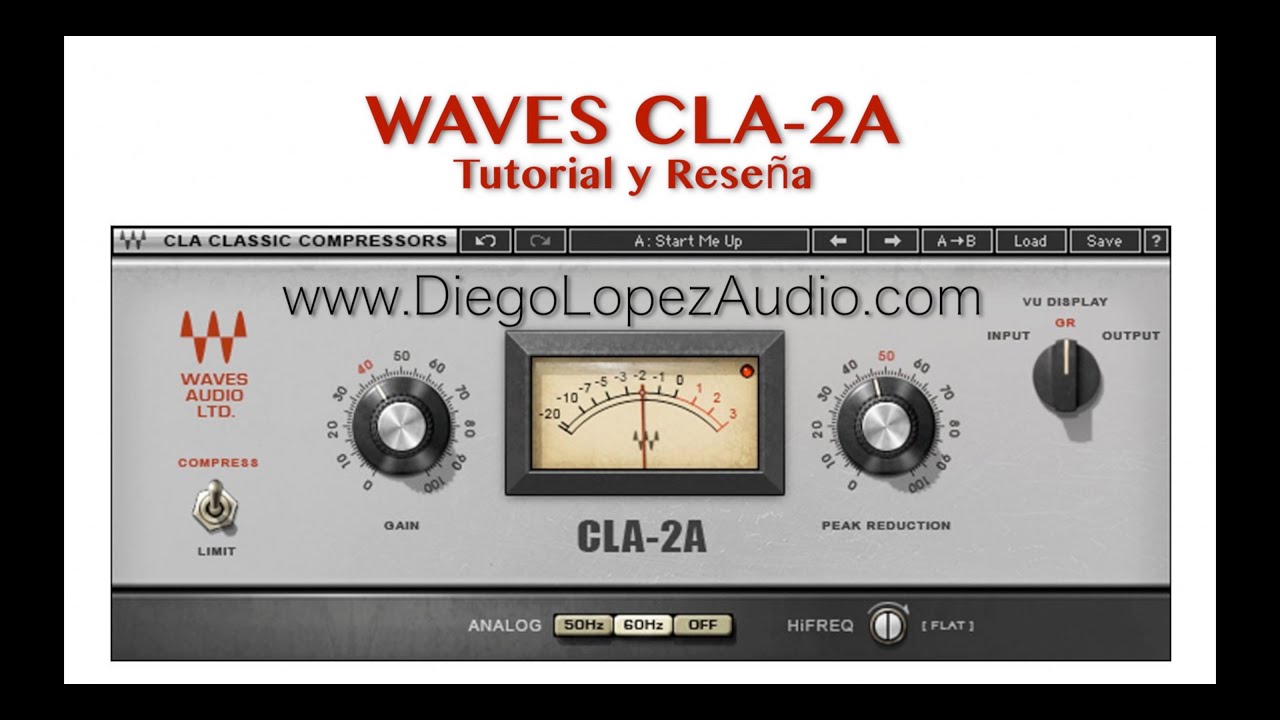 WAVES CLA-2A, Tutorial y Reseña - Lecciones de Grabación con Diego López - YouTube