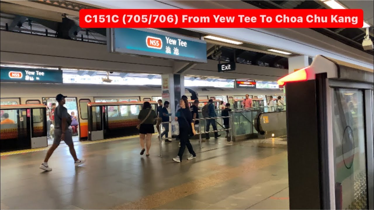 [C151C With New Chime!][SMRT] C151C (705/706) from Yew Tee to Choa Chu ...