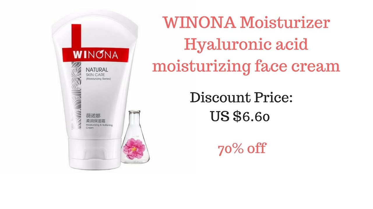 WINONA Moisturizer Hyaluronic acid moisturizing face cream Review - YouTube