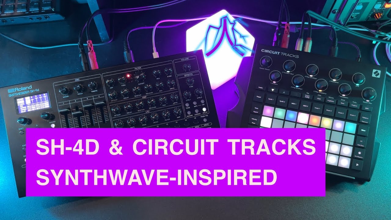Roland SH-4d & Novation Circuit Tracks - Synthwave-inpired Improv - YouTube