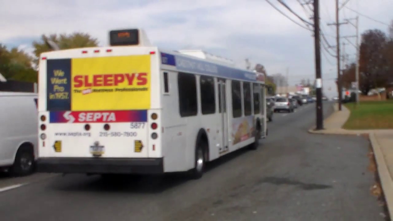 SEPTA BUS: NEW FLYER D40LF 5877 ON ROUTE: 113 PT3 - YouTube
