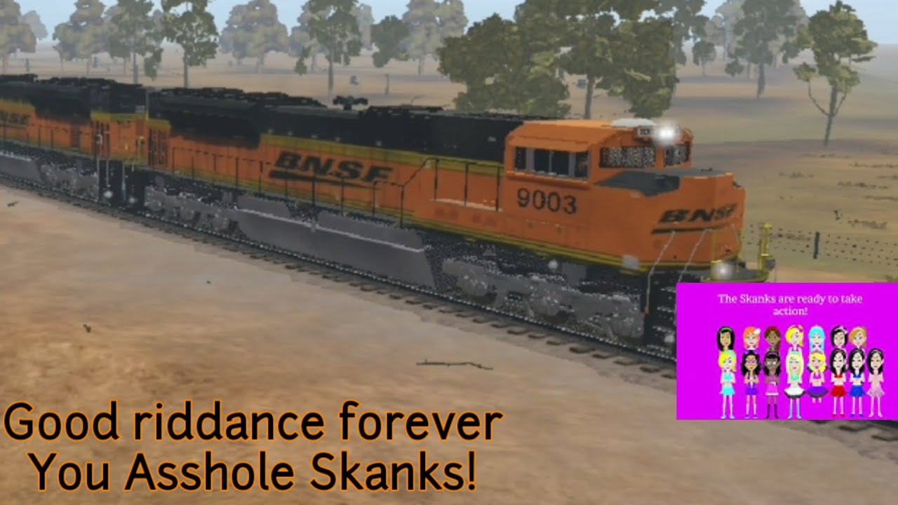 Sean pushes the Cheer Skanks away With His BNSF #9003 - YouTube