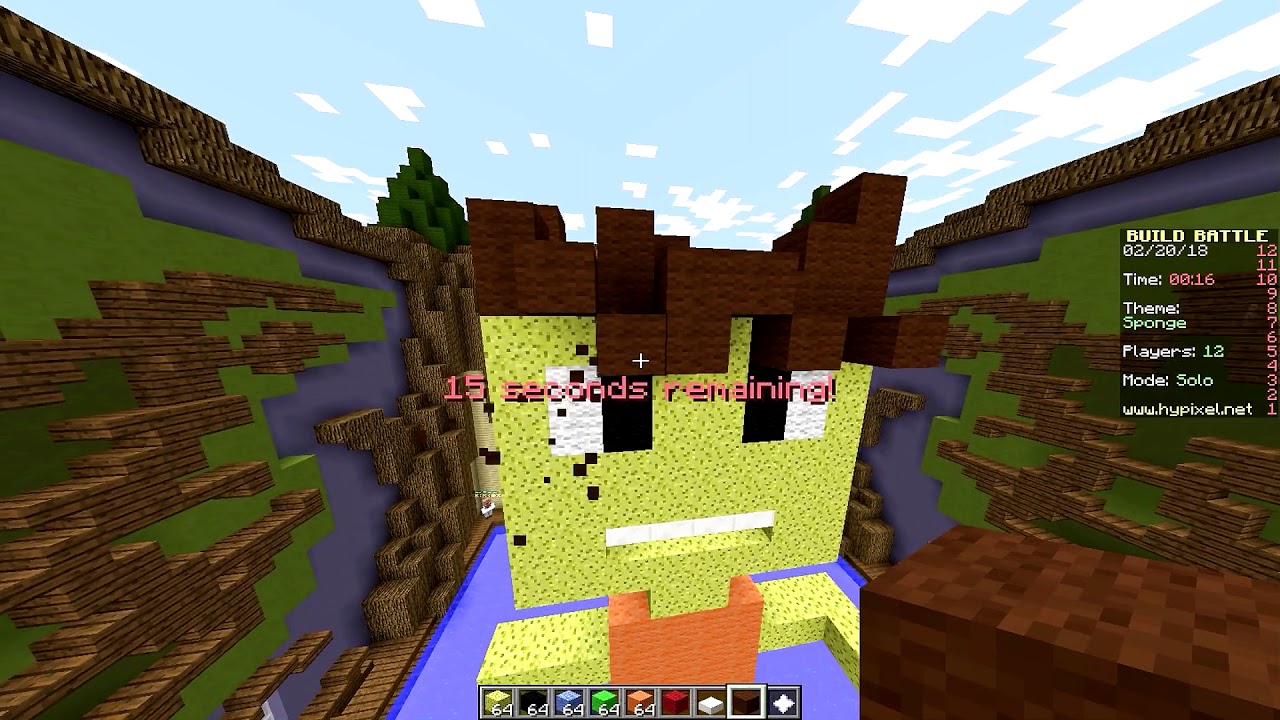 Minecraft [ Build Battle Sponge ] - YouTube