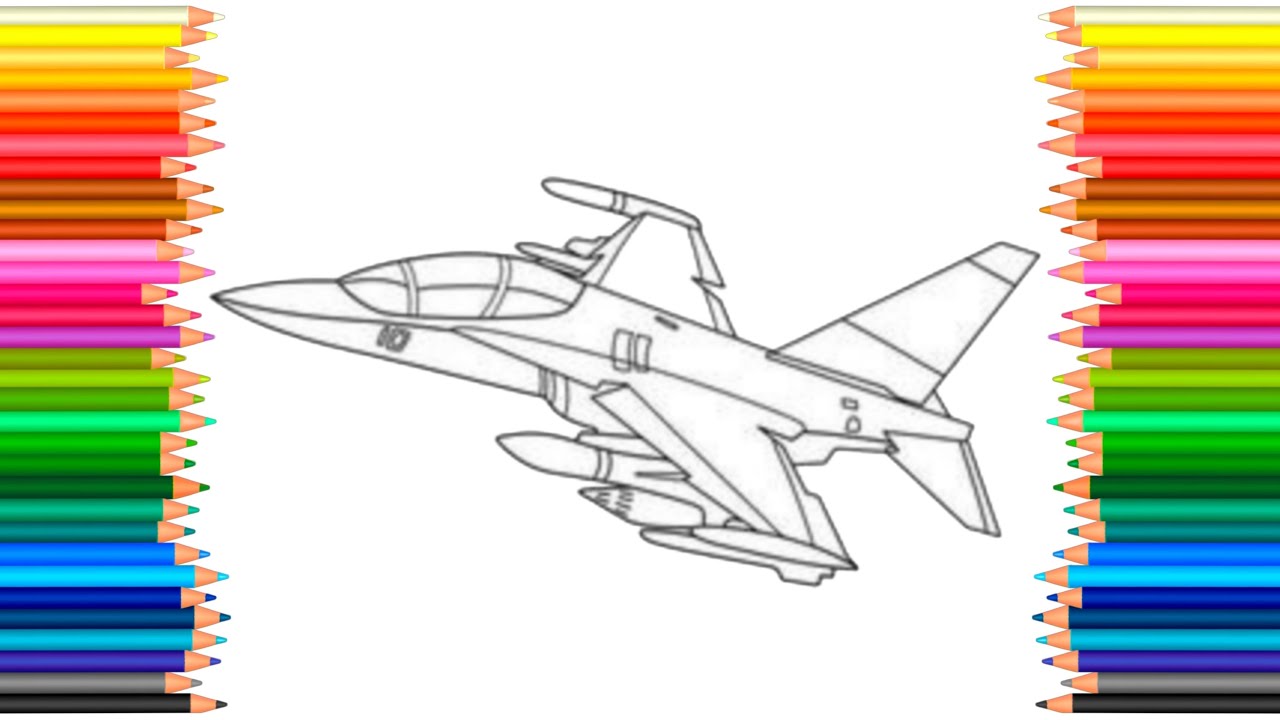 How to Draw a Fighter Jet Airplane Step by Step | Fighter Jet drawings ...