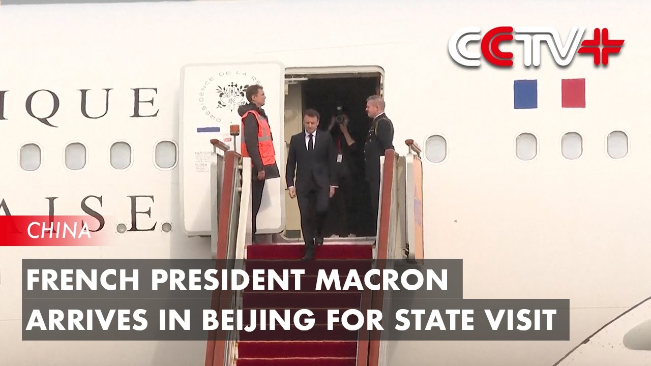 France's Macron Arrives in Beijing for State Visit - YouTube