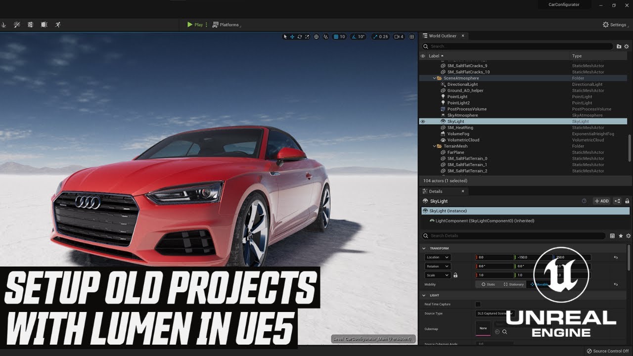 Set up Lumen for Old Projects in Unreal Engine 5 - YouTube