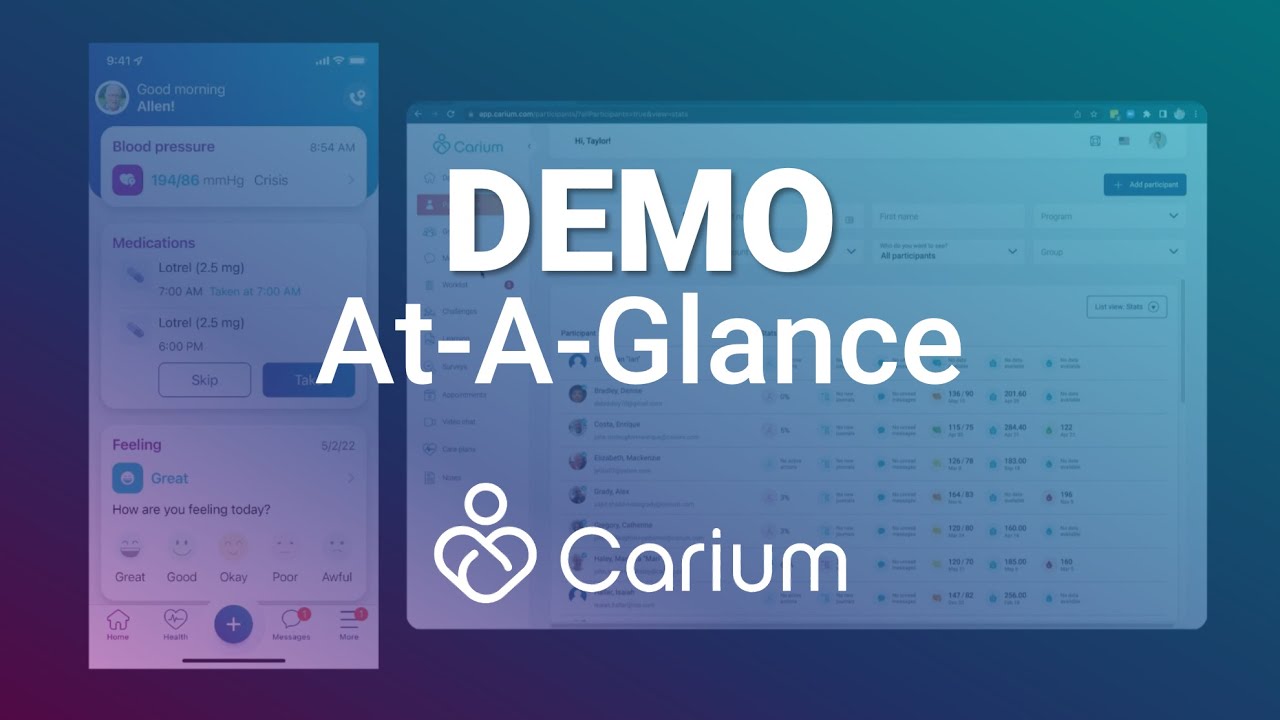 Fall 2023 Carium Demo-At-A-Glance - YouTube