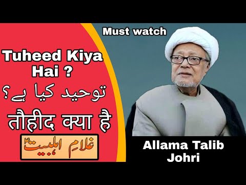 Allama Talib Johri majlis topic - tuheed toheed - Allama Talib johri - urdu hindi